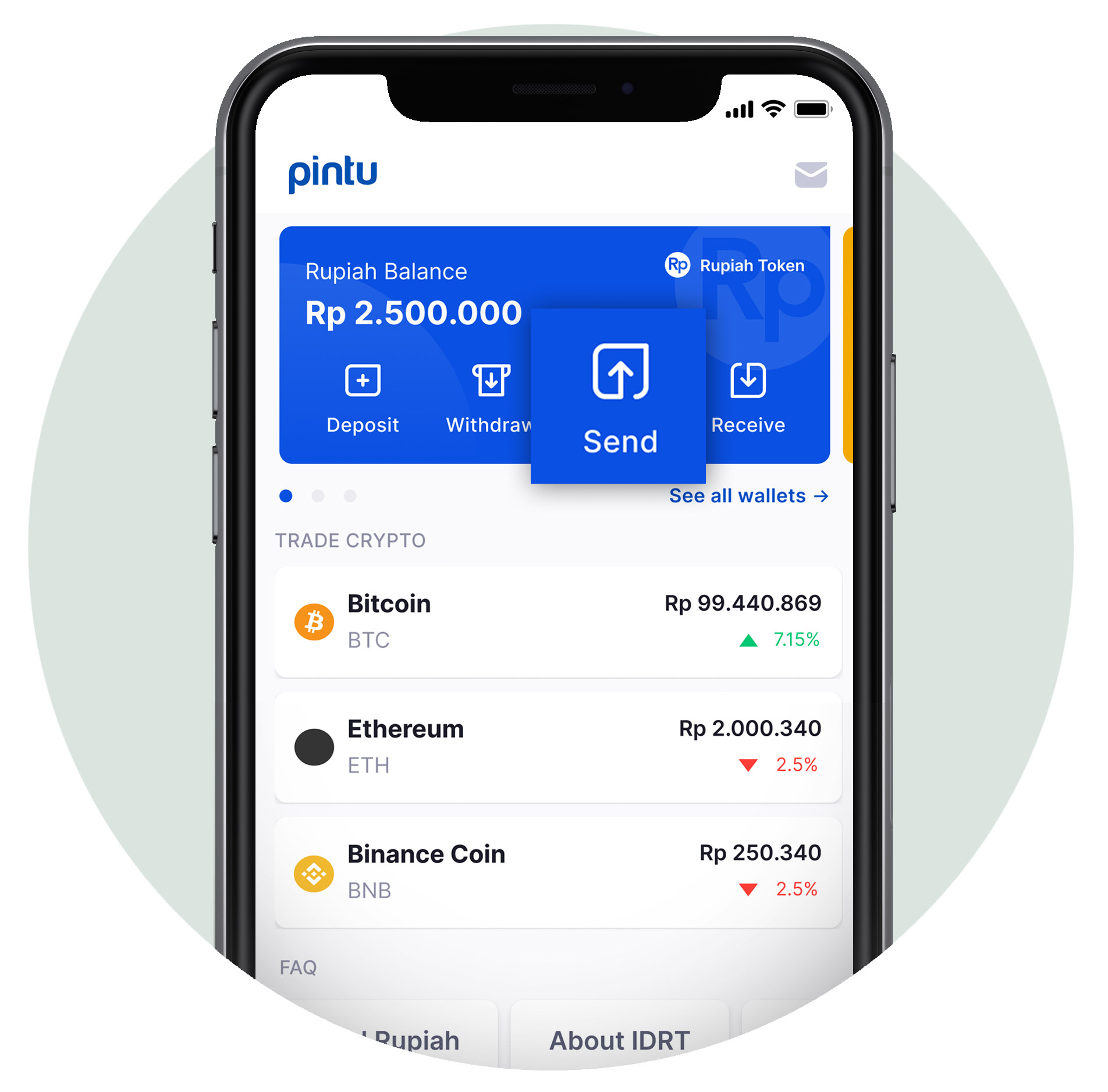 Withdraw / Send Rupiah Token (IDRT) - FAQ | Pintu