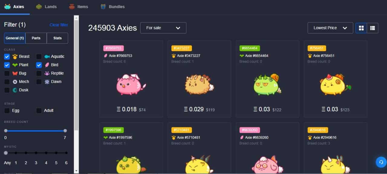 7 Cara Daftar Game Axie Infinity, Beli Axies, dan Mulai Bermain ...