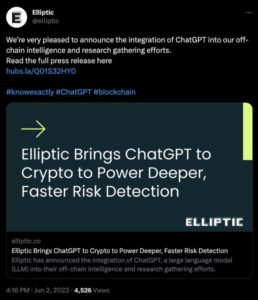 Elliptic dan ChatGPT, Duet Maut dalam Dunia Deteksi Risiko Crypto! - Pintu News