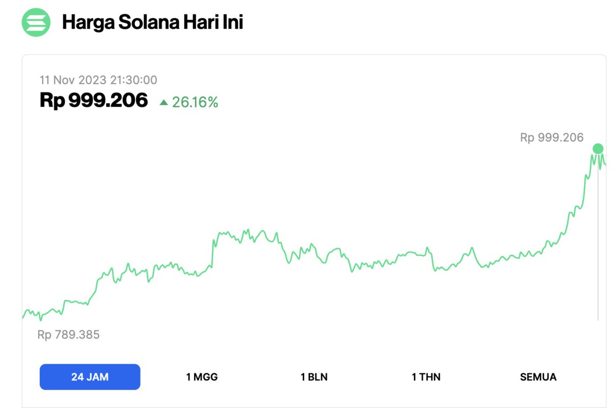 Naik 26% dalam 24 Jam, Harga Solana Tembus Rekor Tertinggi! Apa yang ...