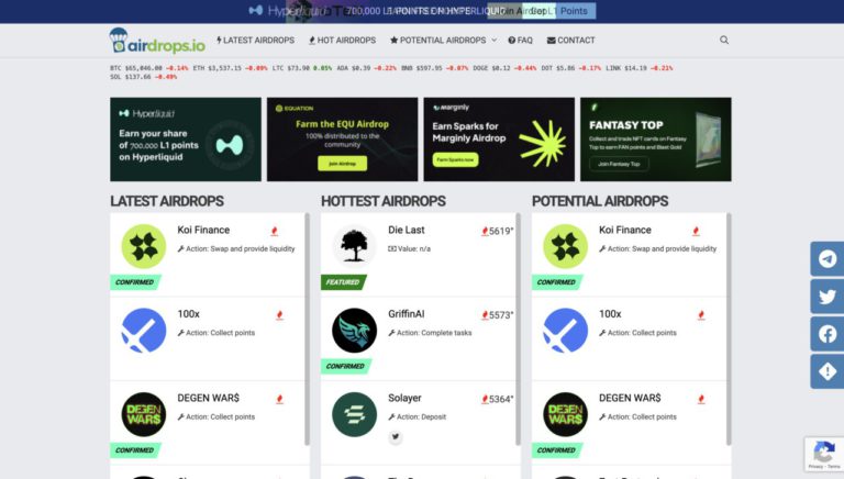 5 Website Pencari Airdrop Kripto Terbaik Tahun 2024 - Pintu News
