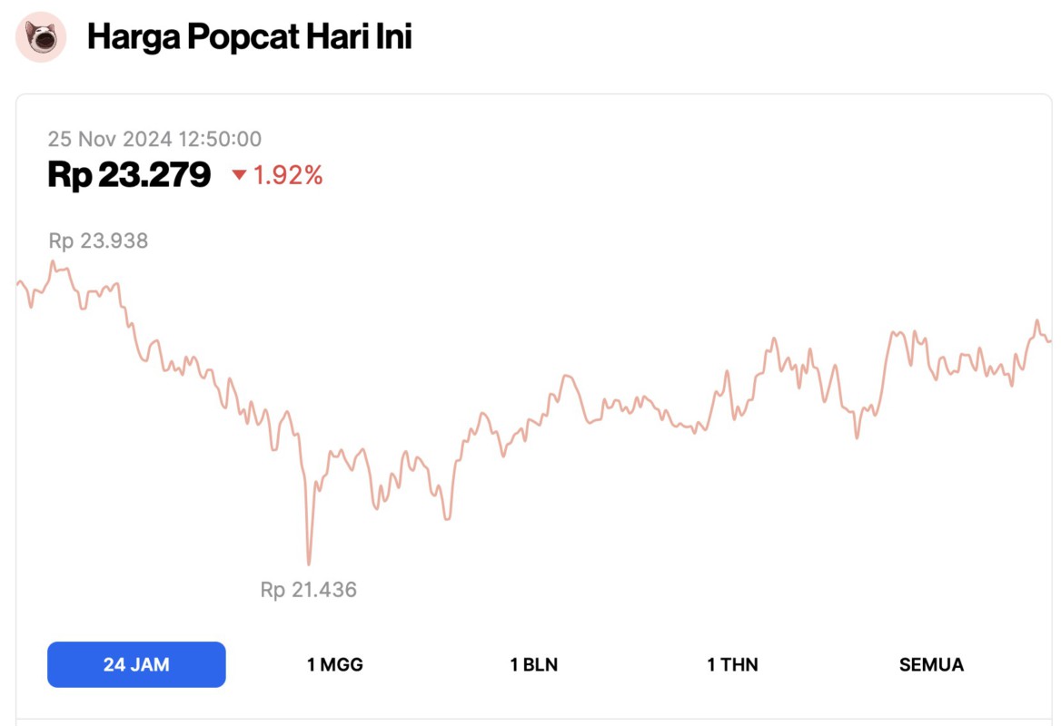 Harga POPCAT dan Pepe Coin Merosot Hari Ini (25/11/24): Apa yang Terjadi? - Pintu News