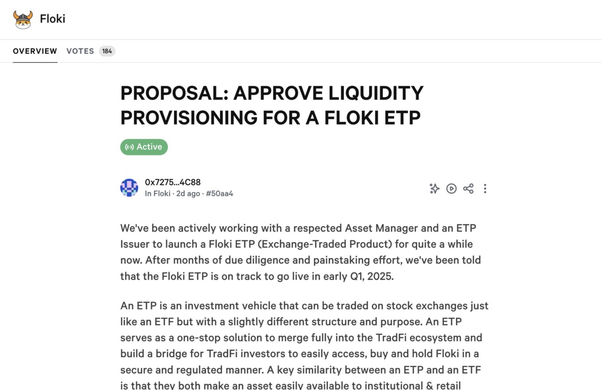 Floki DAO Dorong ETP Crypto di Eropa, Siap Meluncur di Swiss? - Pintu News