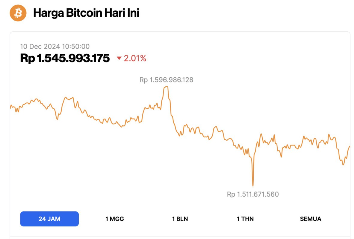 Harga Bitcoin Terseret Balik ke $96.00 Hari Ini (10/12/24): Berikut 5 ...