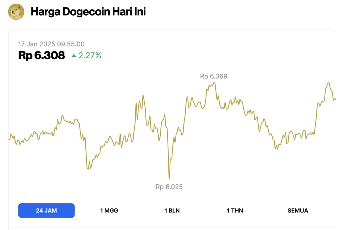 Harga Dogecoin Naik Hari Ini (17/1/25): Whale Crypto Kembali Beraksi, Mampukah DOGE Sentuh $3 ...