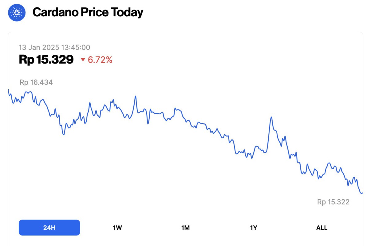Harga Cardano Turun 6,72% Hari Ini (13/1/25), Charles Hoskinson Balas ...