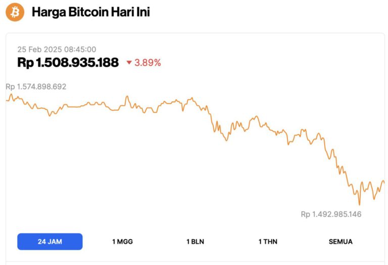 Harga Bitcoin Terjun Bebas ke Level $92.000 Hari Ini (25/2/25): Analis Crypto Sebut BTC Berada ...