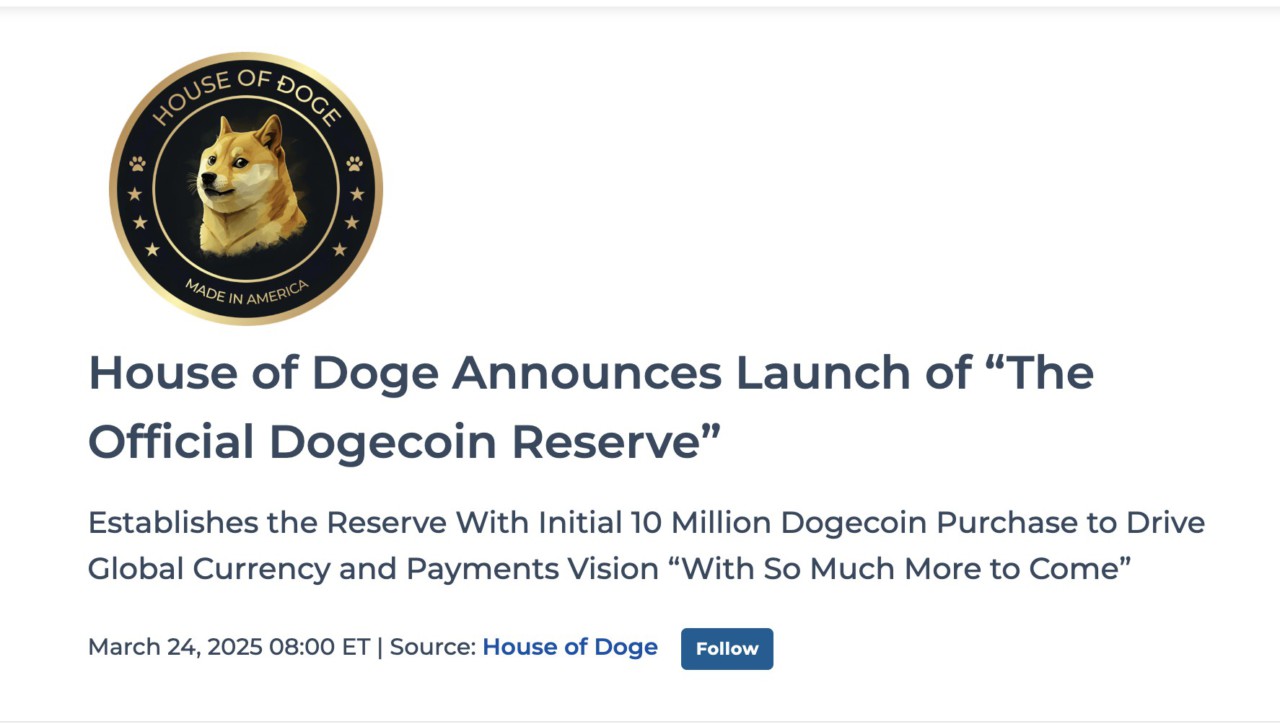 Dogecoin Price Jumps 4% Today (3/26): House of Doge Launches Official ...