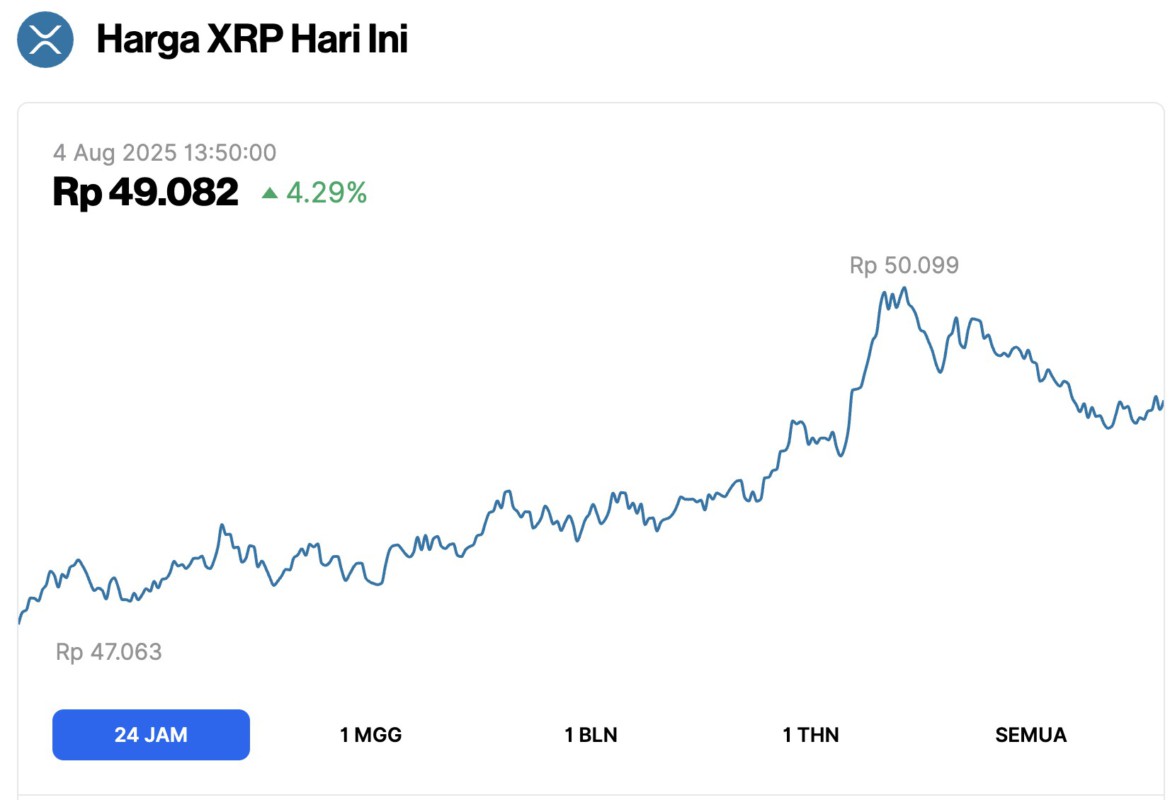 Harga Ripple Naik 4% Hari Ini (4 Agustus): Apa Saja yang Perlu Diperhatikan? - Pintu News